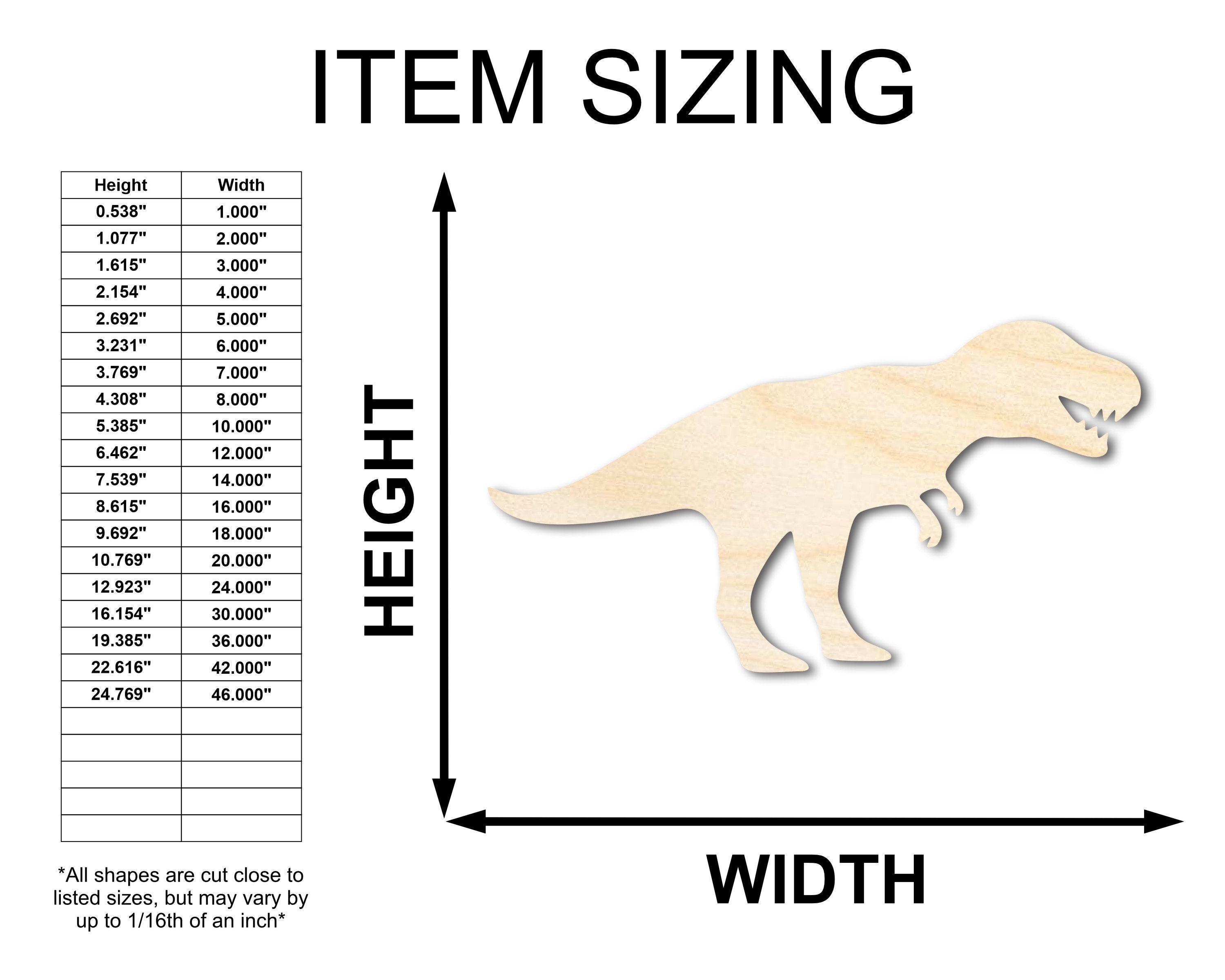 Unfinished Wooden T-rex Shape Jurassic Park Dinosaur - Etsy