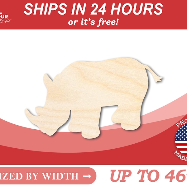 Wooden Rhino - Etsy