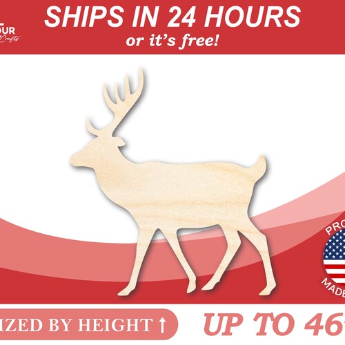 Unfinished Wooden Deer Buck Shape Animal Craft up to - Etsy Hong Kong