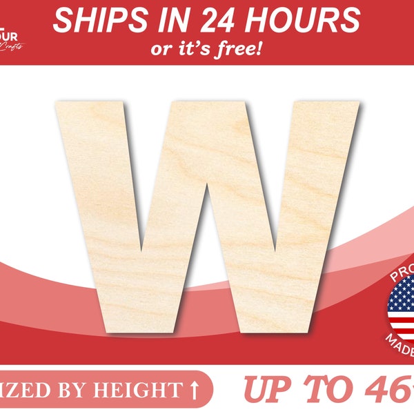Wooden Letter W - Etsy