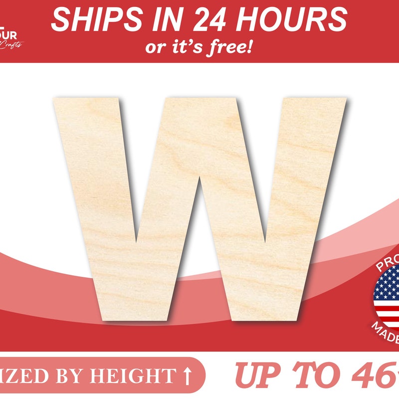 Wooden Letter W - Etsy