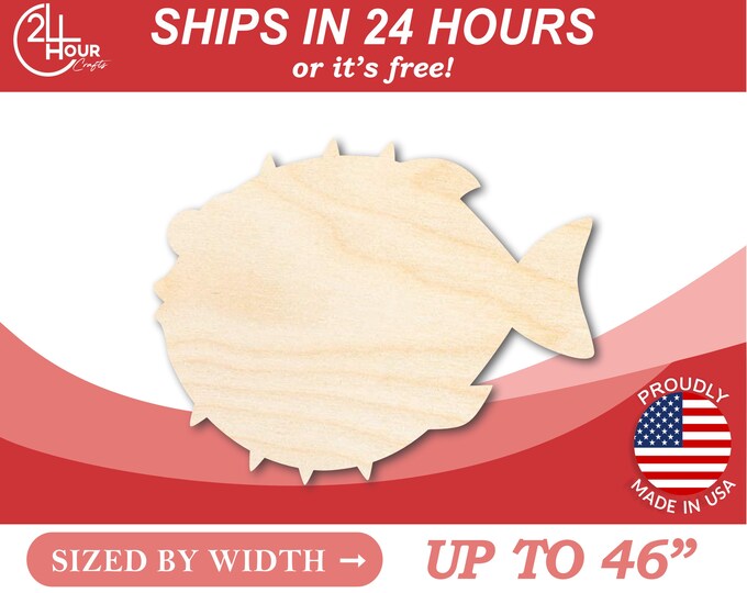 Unfinished Fish or Painted Wood Cutouts Set, Wooden Fish, Fish Ornament ...