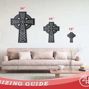 Metal Celtic Cross Wall Art | Indoor Outdoor | up to 46" | Over 20 ...