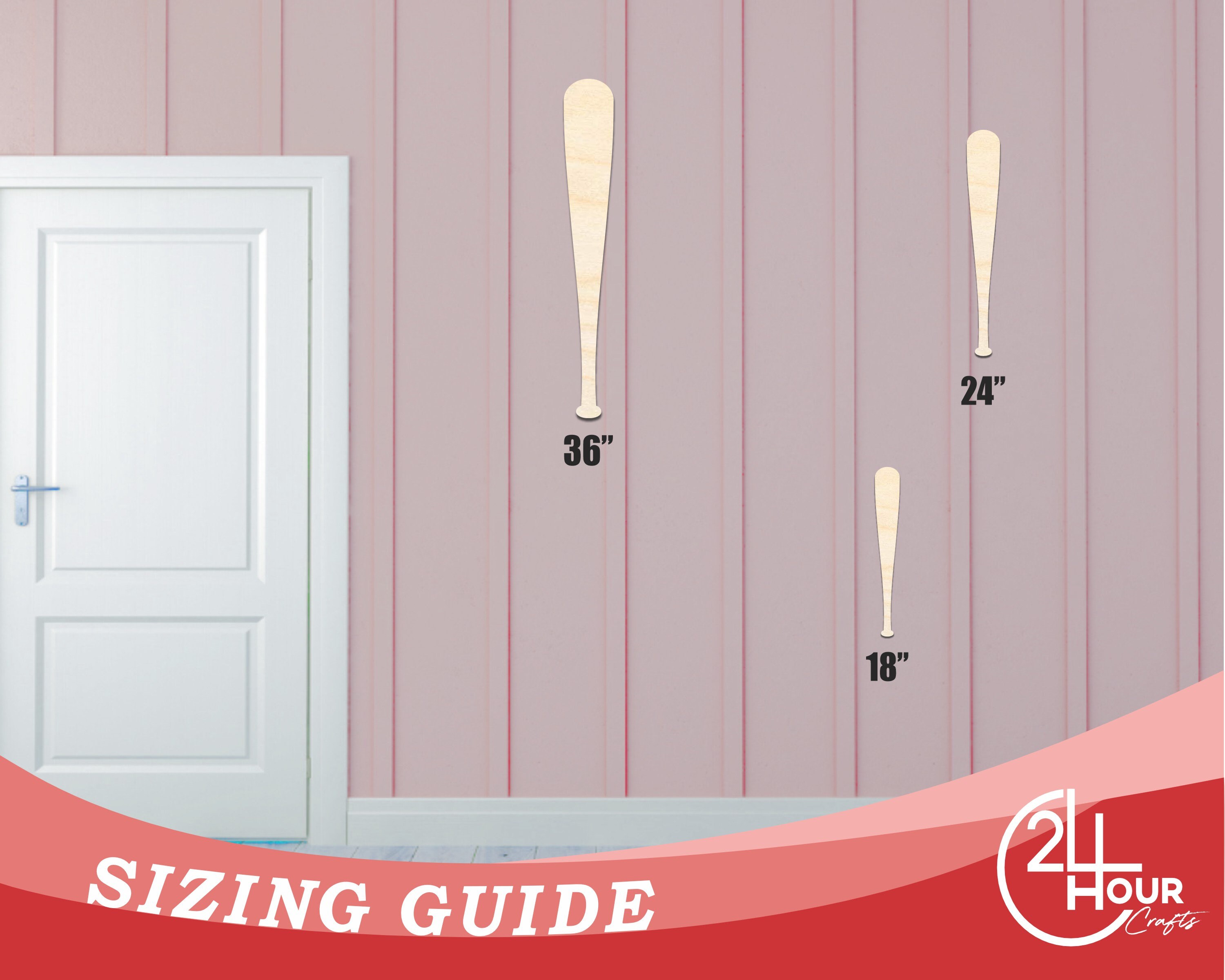 Bigger Better | Unfinished Wood Baseball Bat Shape | DIY Craft Cutout ...