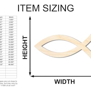 Unfinished Wooden Jesus Fish Shape - Easter - Christian - Craft - From ...