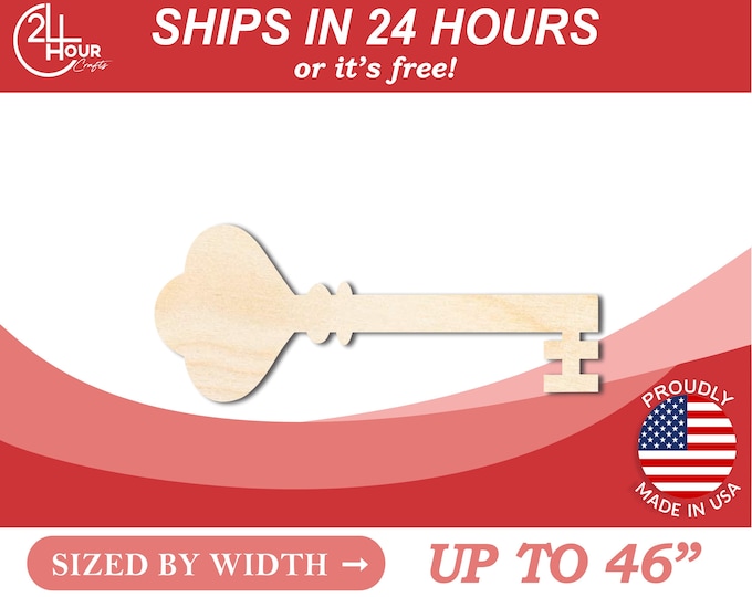 5 Wood Key Shape, Wooden Key Shape, Wood Skeleton Key, Laser Cut ...