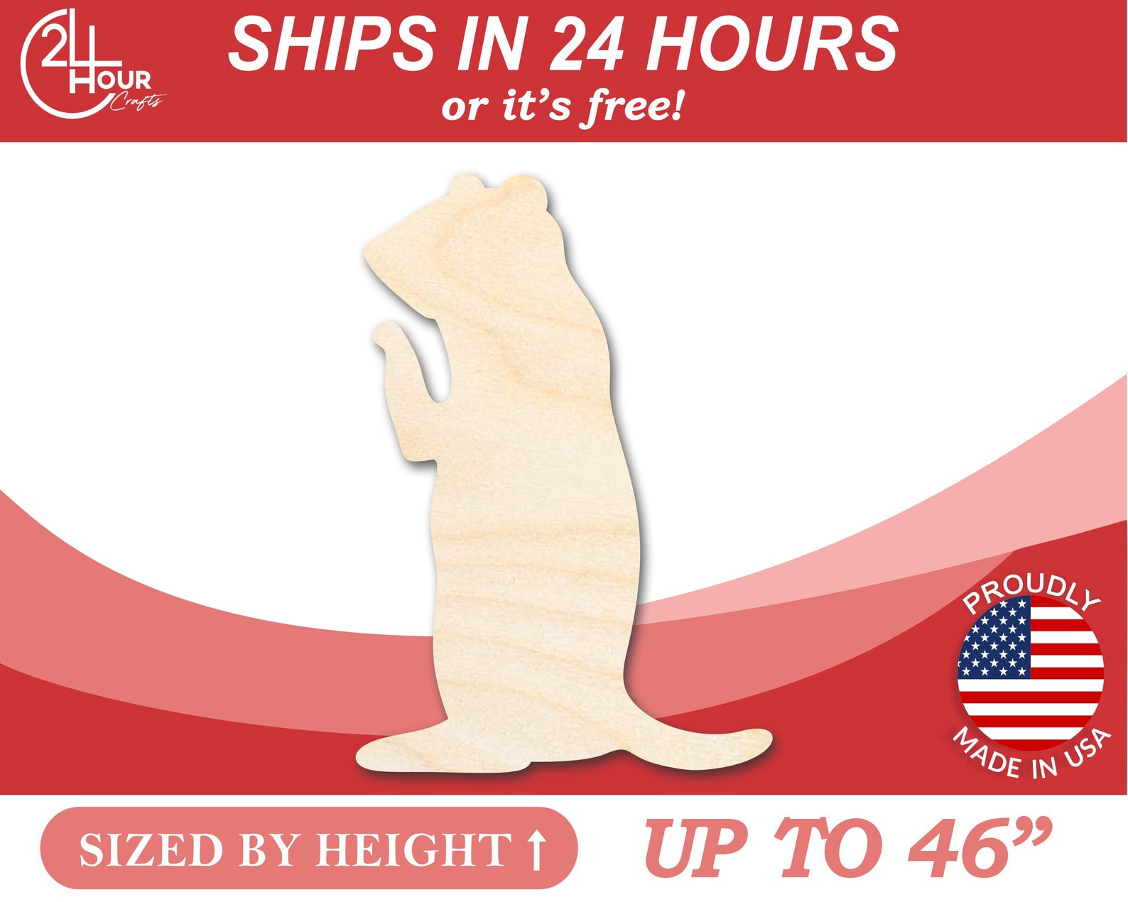 Unfinished Wooden Prairie Dog Shape Animal Wildlife - Etsy