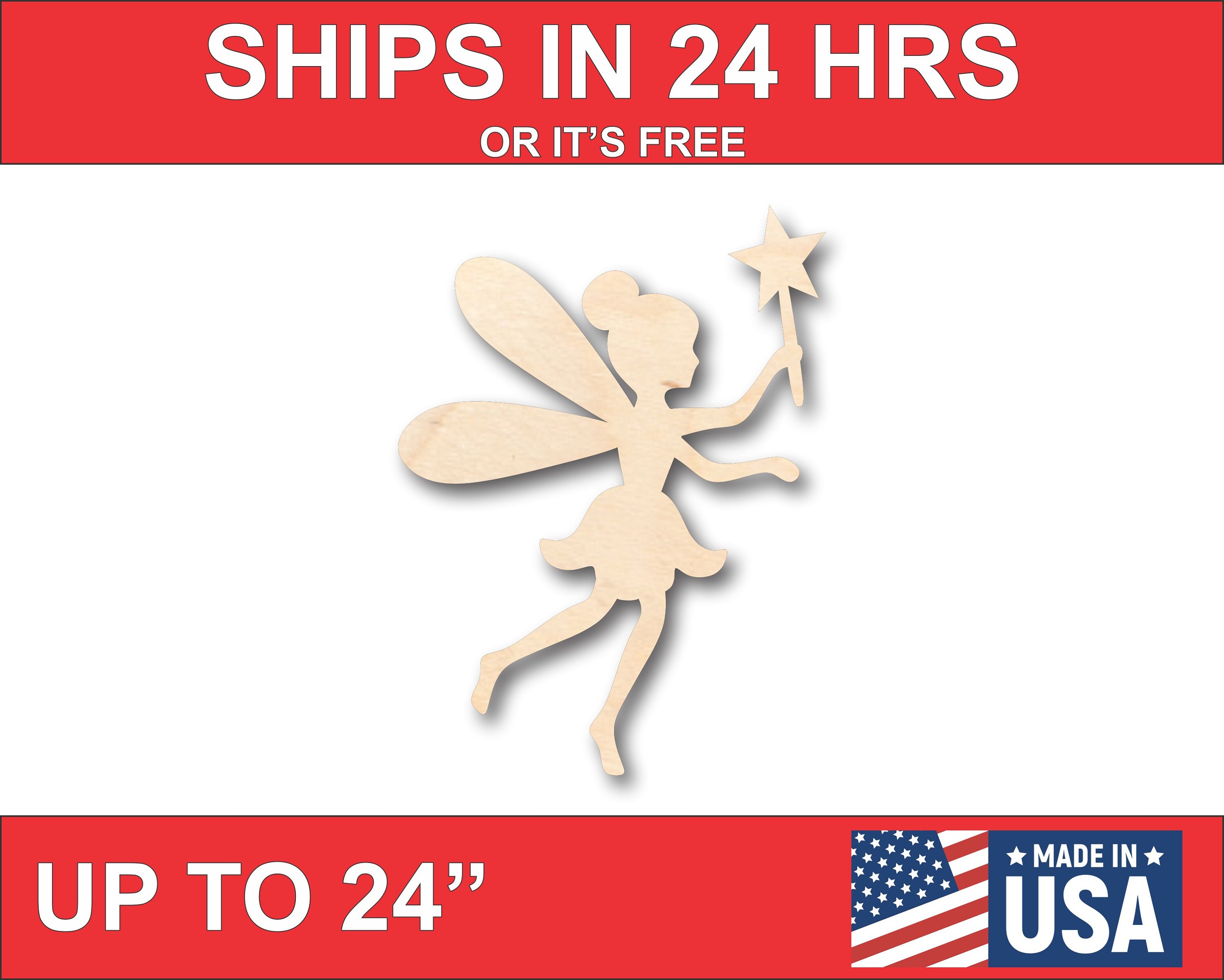 Unfinished Wooden Fairy Shape Mythical Craft up to | Etsy