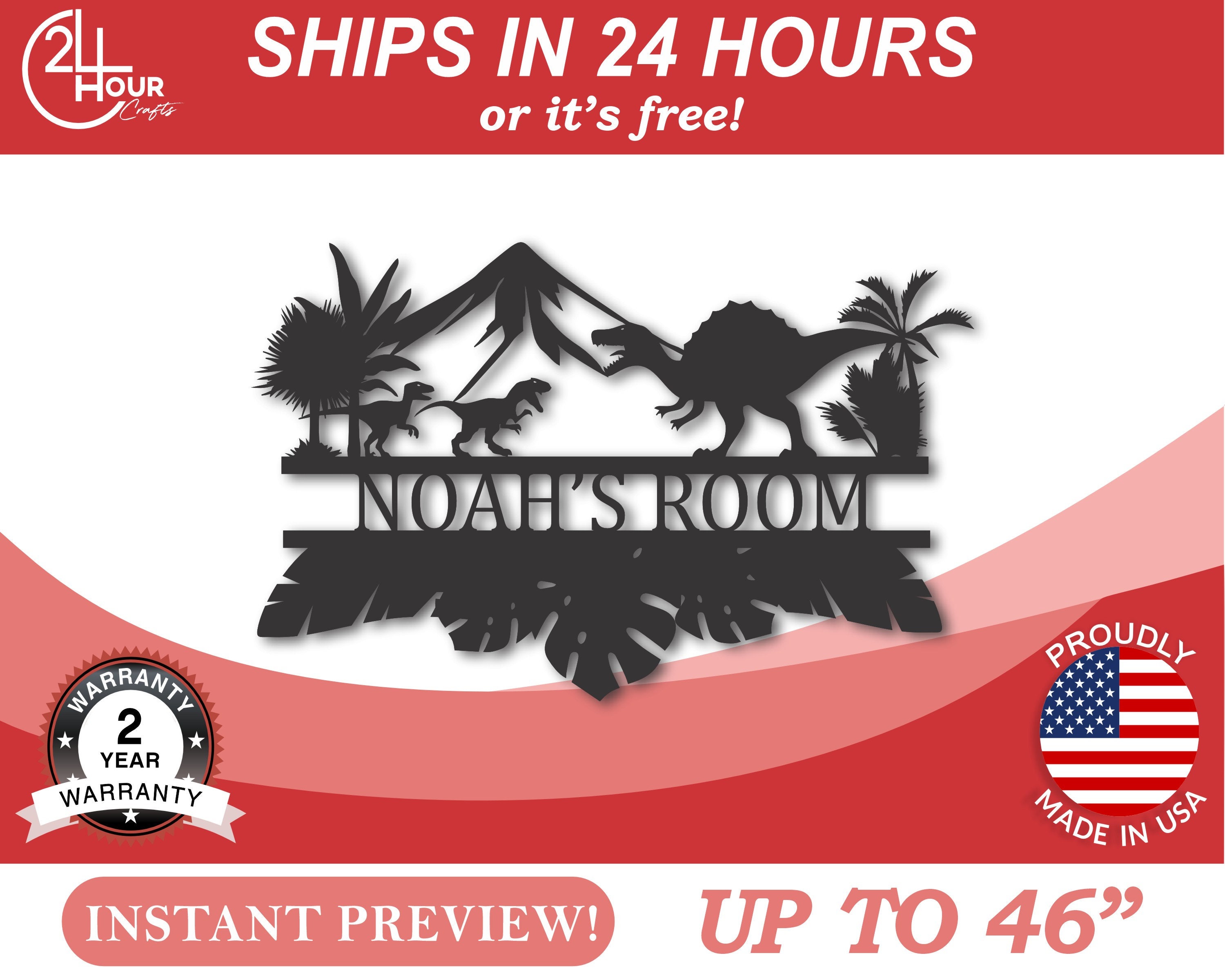 Metal Raptor Vs Spinosaurus Split Monogram Wall Art - Etsy