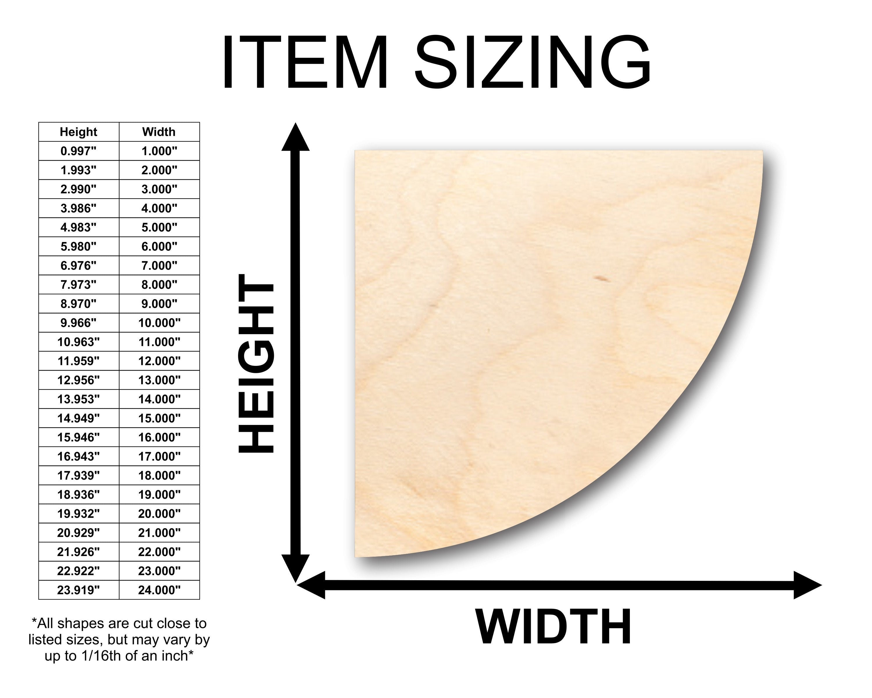 Unfinished Wooden Quarter Circle Shape Craft up to - Etsy