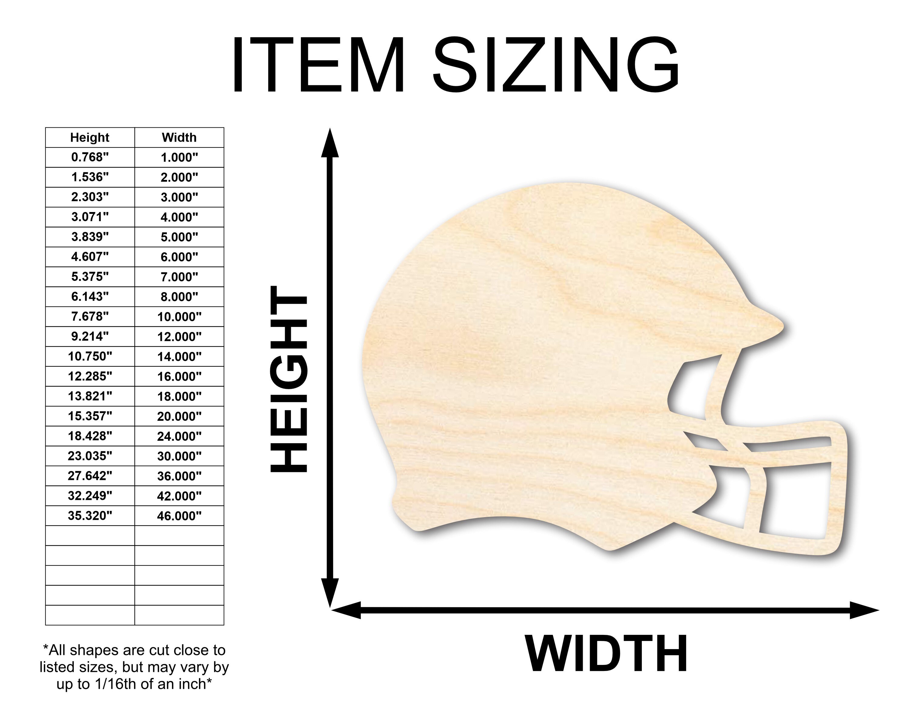 Unfinished Wooden Football Helmet Shape DIY Helmet Craft - Etsy