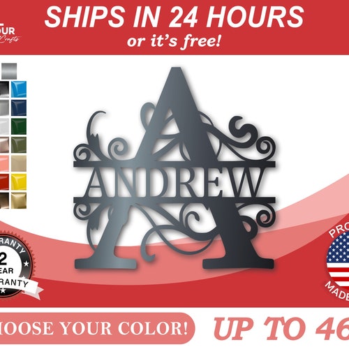 Personalized Metal Sign Custom Last Name Sign Family Name Sign - Etsy