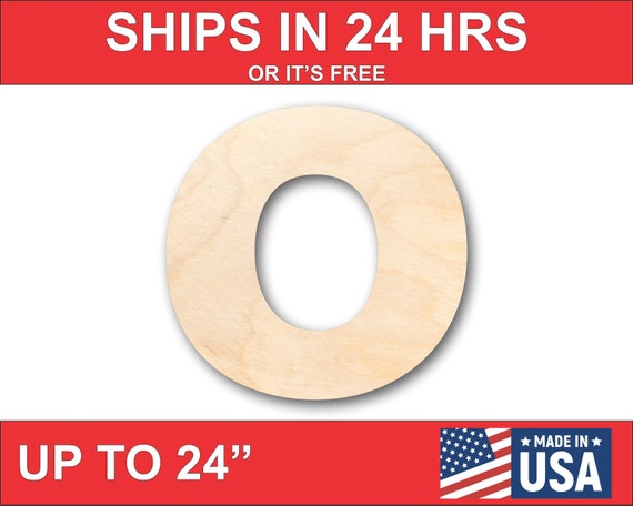 Unfinished Wooden Block Letter O Craft up to 24 DIY - Etsy