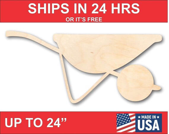 Unfinished Wooden Wheelbarrow Shape Farm Garden Craft | Etsy