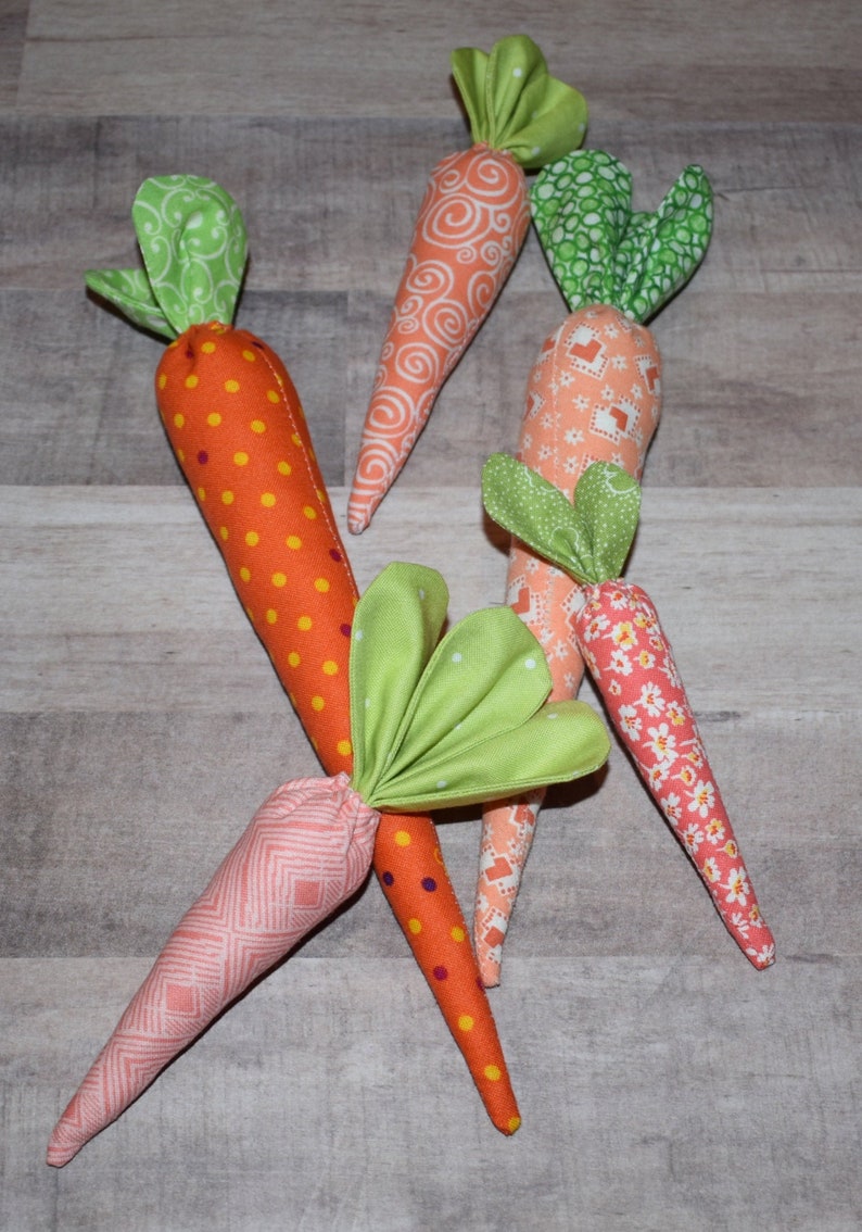 Bunch of Fabric Carrots Fabric Carrots Easter Decor - Etsy