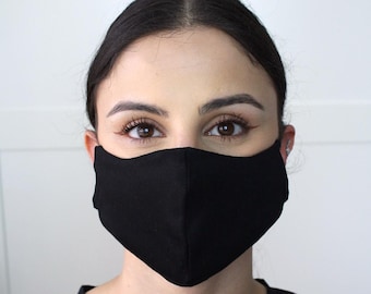 Black Half Mask | Etsy