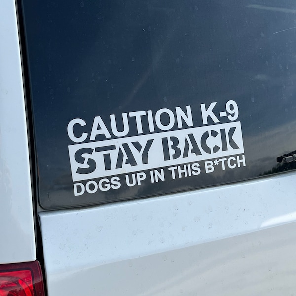 Caution K 9 Stickers - Etsy