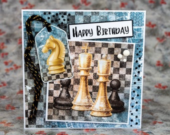 Chess Birthday Card | Etsy