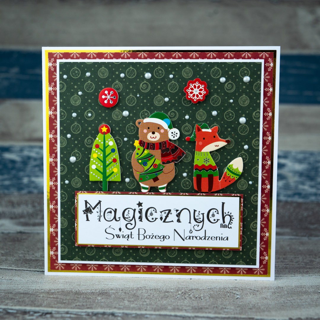 Handmade Polish Christmas Card, Polska Kartka świąteczna, Polish Cards ...