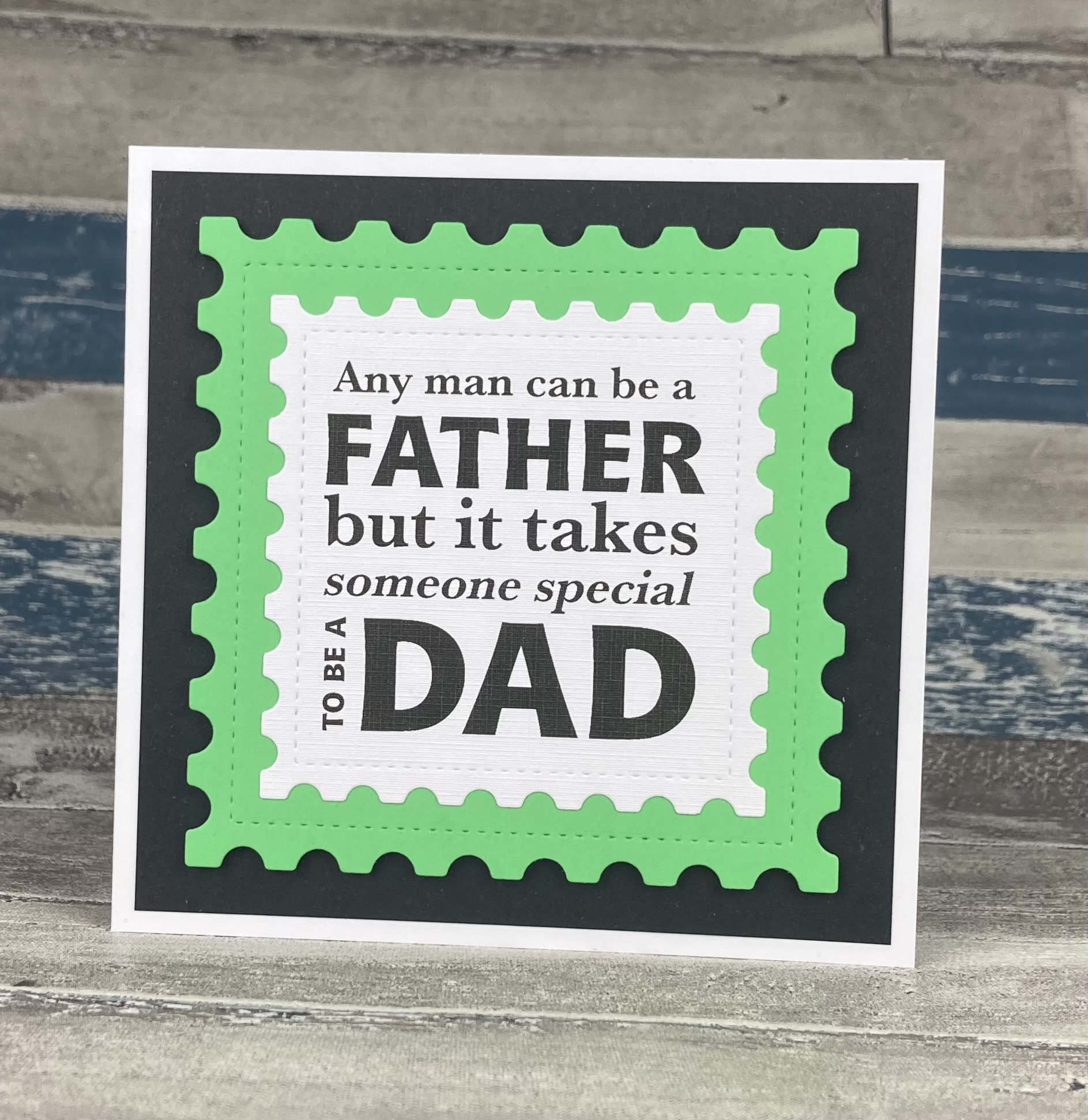 Fathers Day Card Handmade, Happy Father's Day Card for Dad, Simple ...
