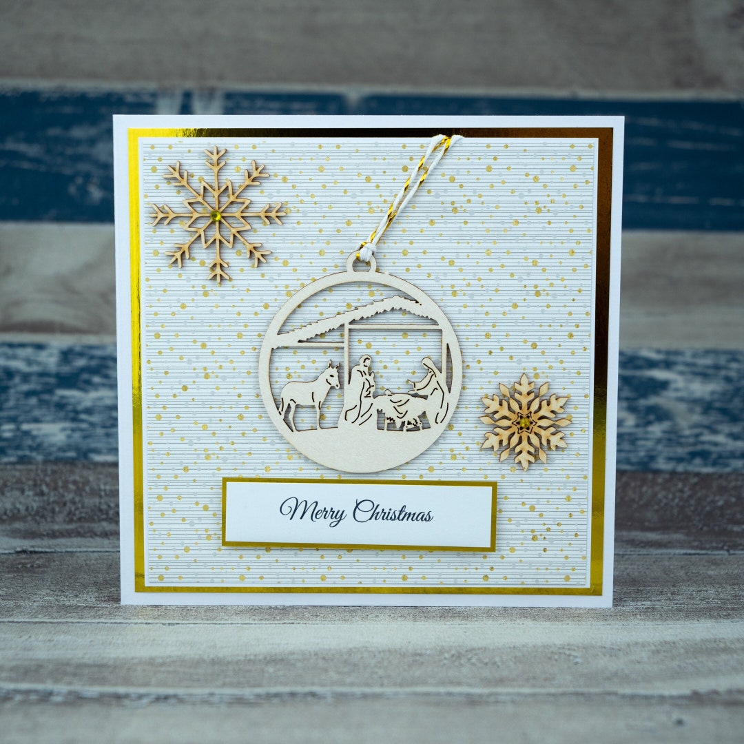 Nativity Handmade Christmas Card, Seasonal Cards, Luxury Cards ...