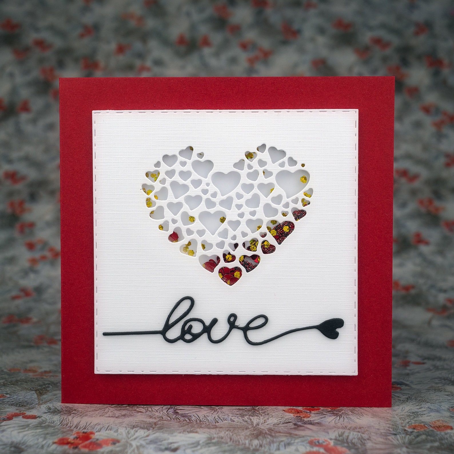 Handmade Valentine's Card Love Happy Valentines Day Card | Etsy UK