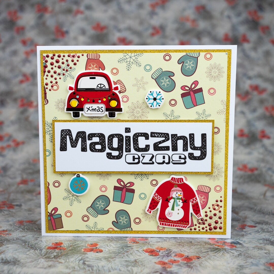 Handmade Polish Christmas Card, Polska Kartka świąteczna, Polish Cards ...