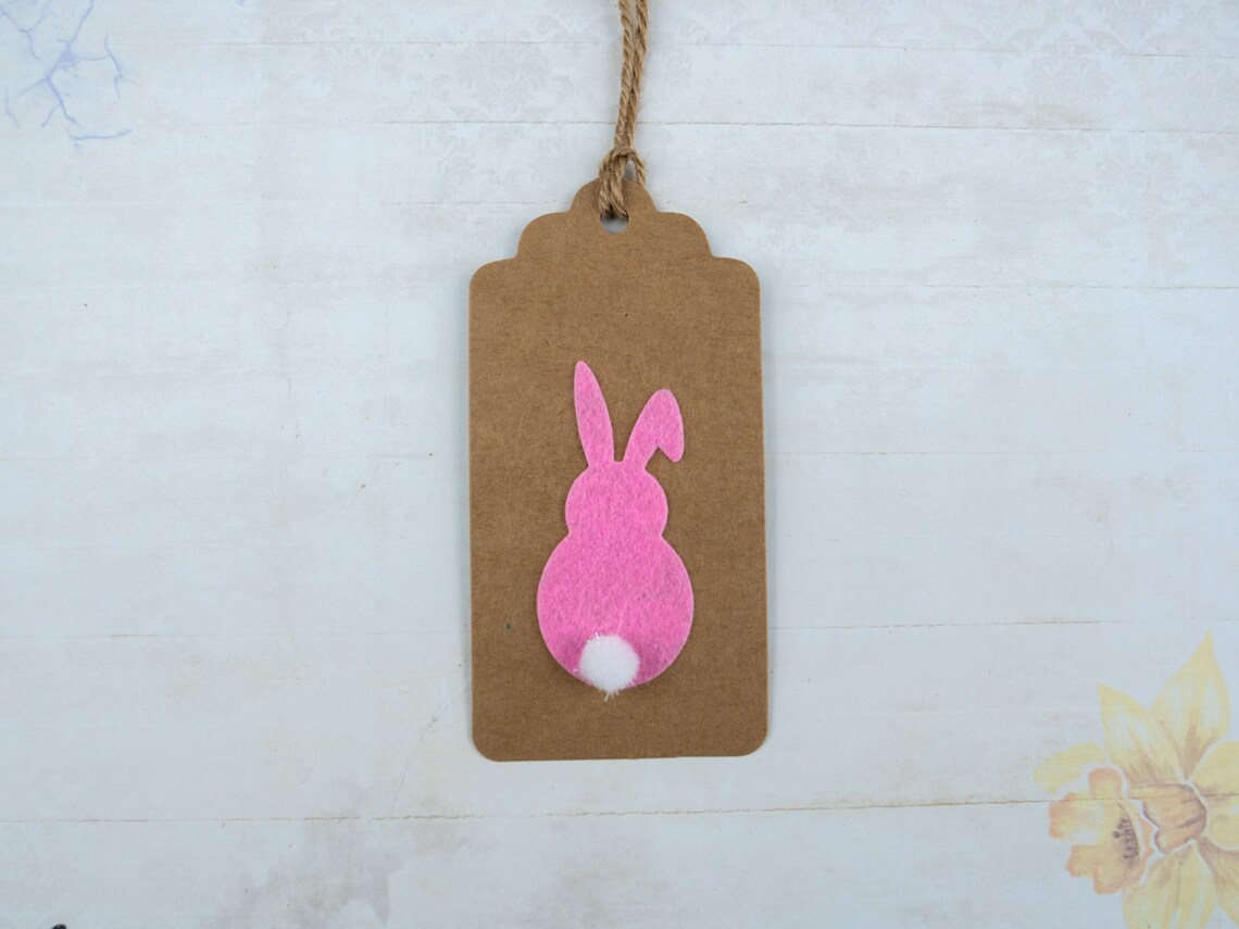 Handmade Bunny Rabbit Tags Gift Easter Tags Spring - Etsy