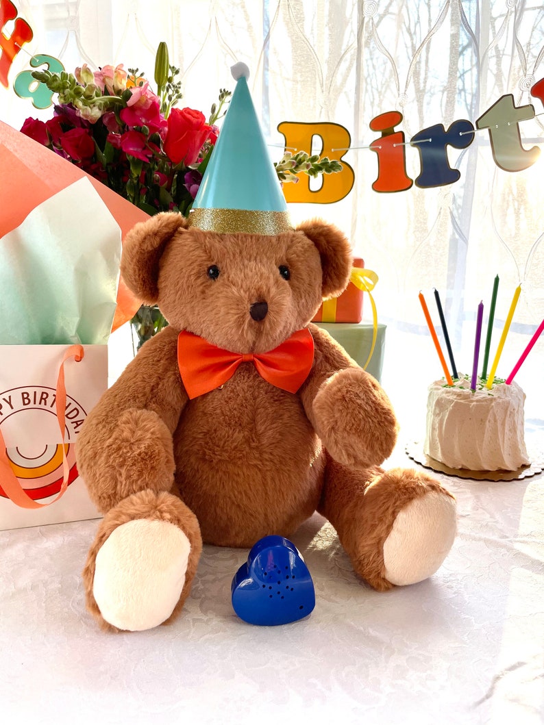 Personalized Singing Birthday Teddy Bear – Plush Keepsake Gift - Etsy