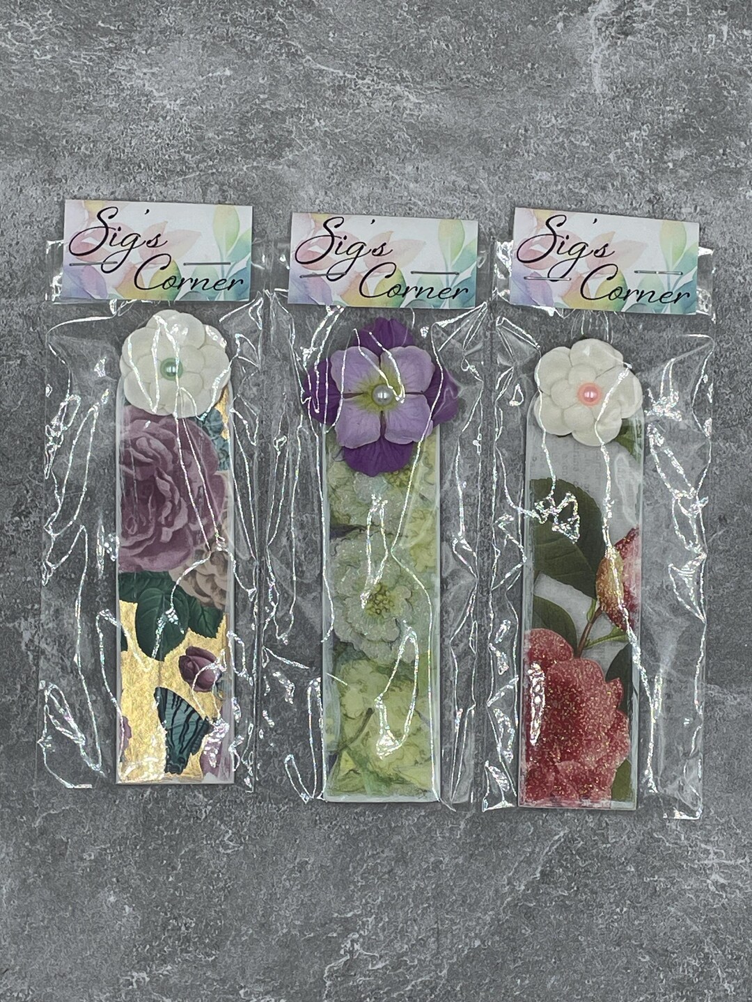 Set of Three Wooden Bookmarks - #3 - Stocking Stuffers/ Gift Toppers - Etsy
