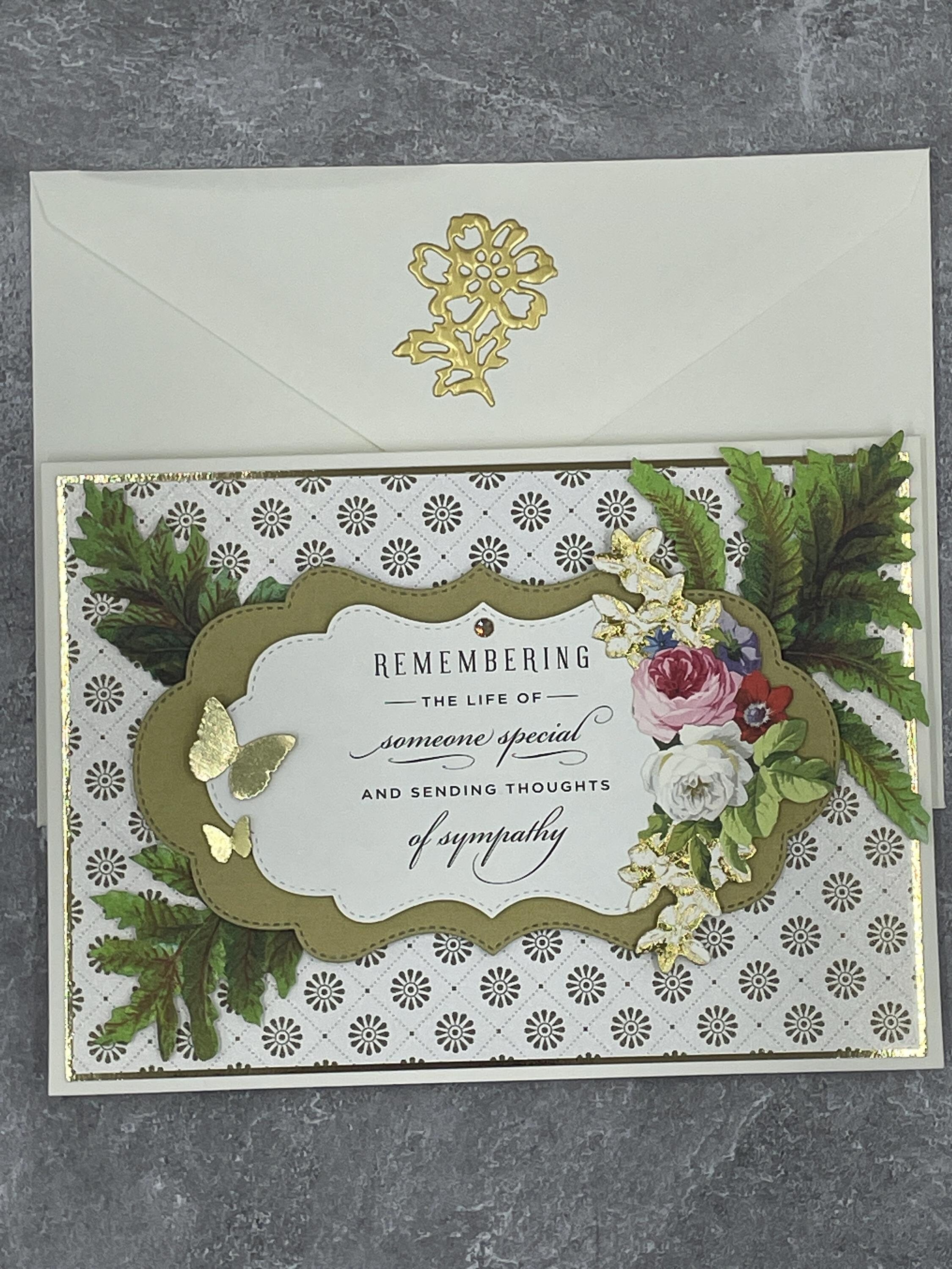 Remembering the Life Handmade Sympathy Card - Etsy