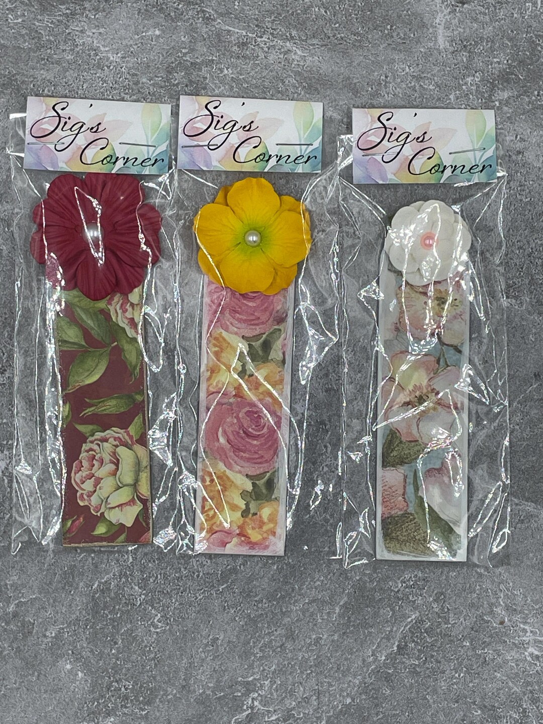 Set of Three Wooden Bookmarks - #4 - Stocking Stuffers/ Gift Toppers - Etsy