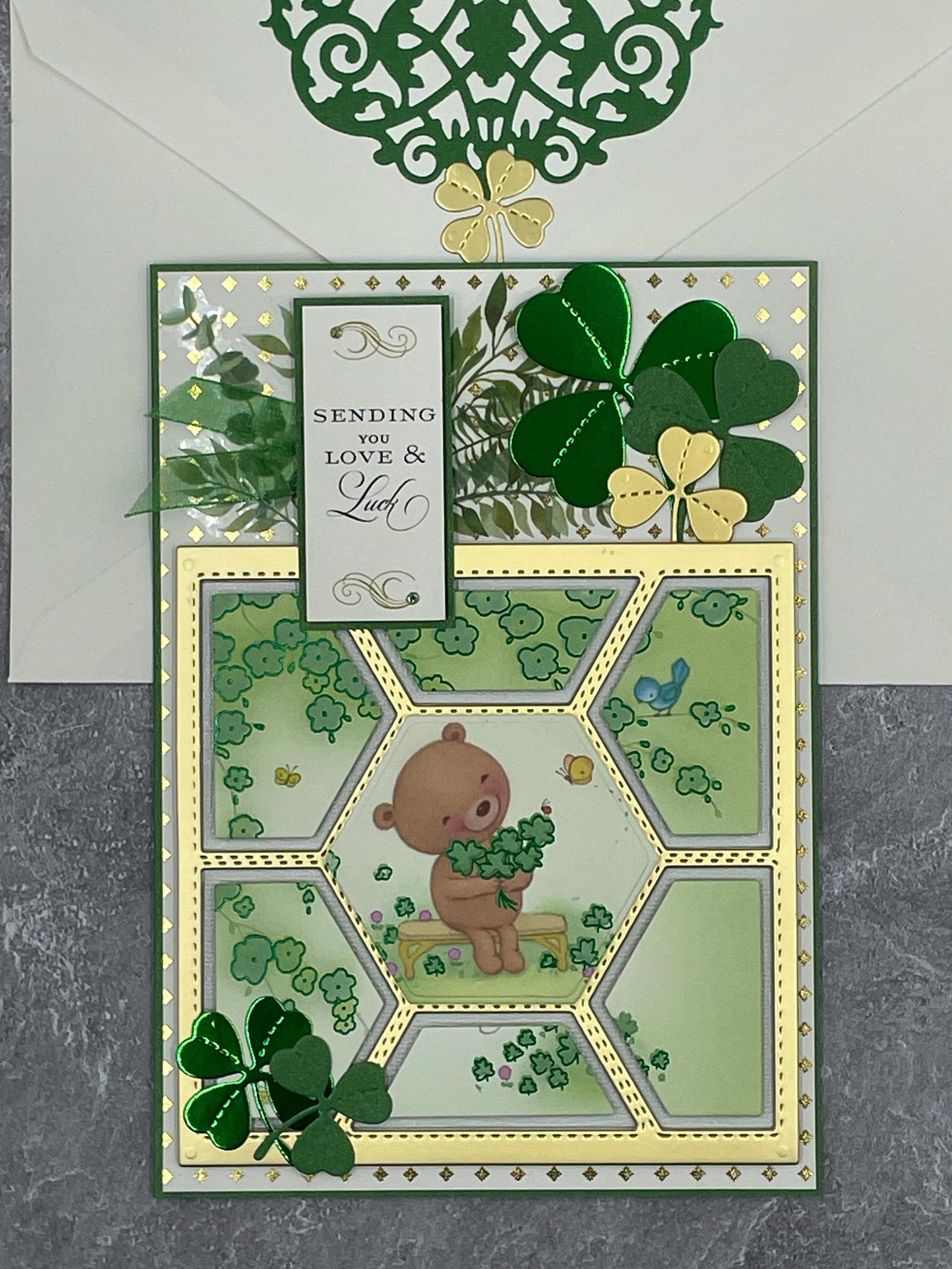 Sending You Love and Luck - Handmade St. Patrick's Day Card - Etsy