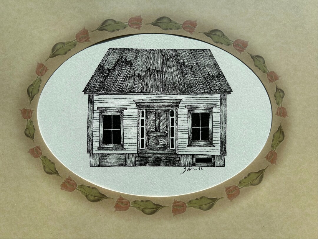 Custom House Illustration *hand Drawn* ; Architectural Illustration - Etsy