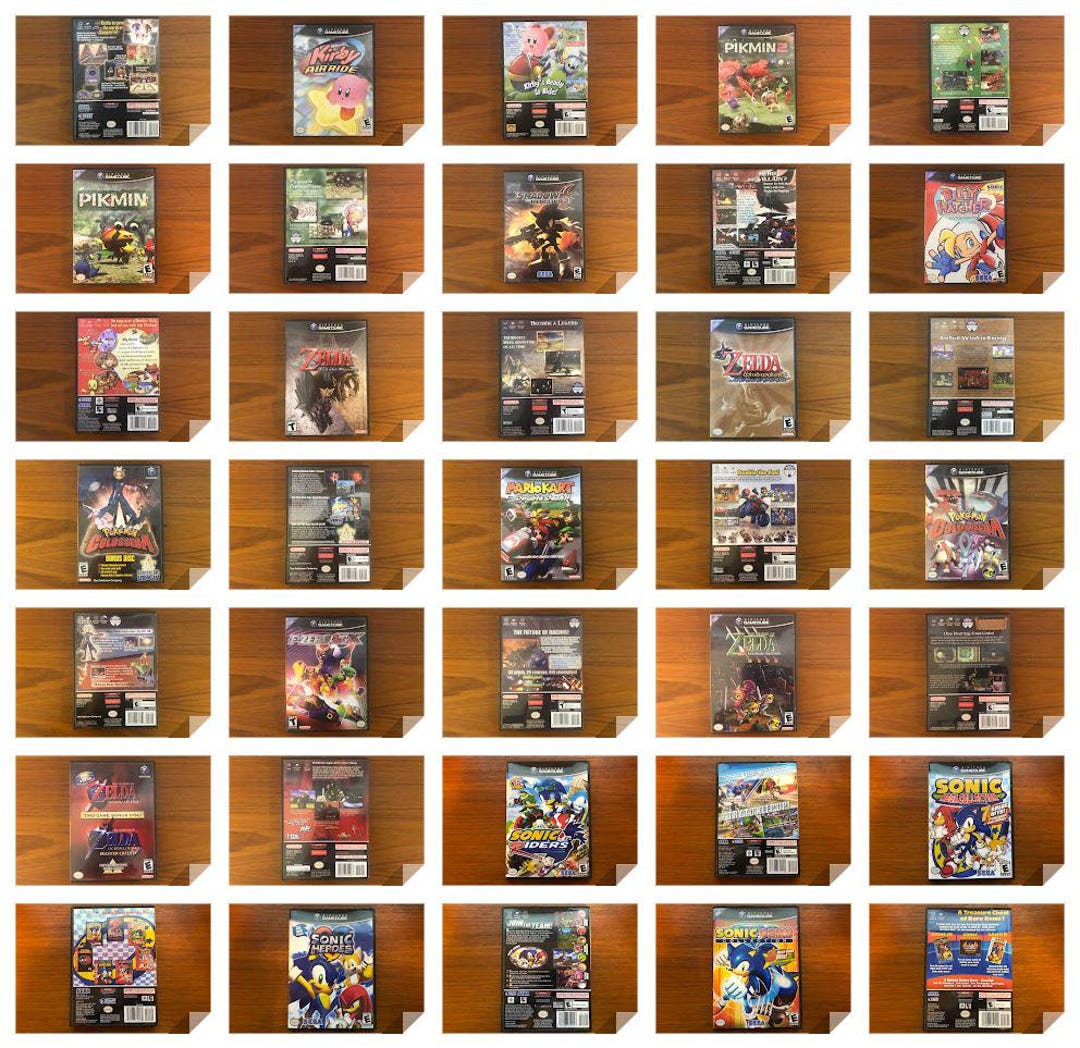 Replacement Cases for Nintendo Gamecube - You Choose All Titles ...