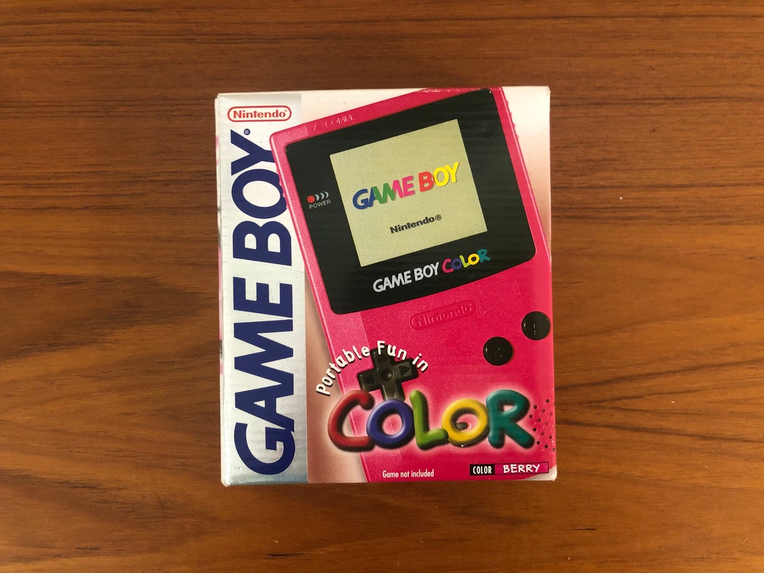 Nintendo Game Boy Color Berry Red Replacement Box - Etsy
