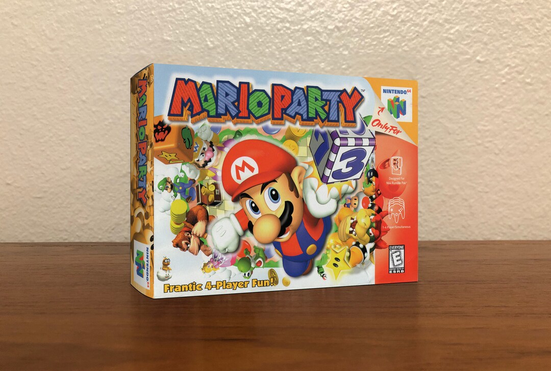 Mario Party N64 Nintendo 64 Box and Inner Tray - Etsy