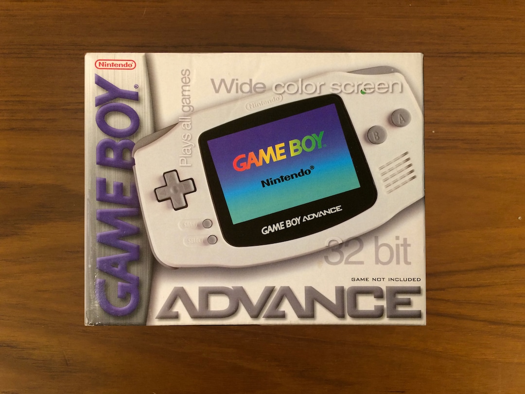 Game Boy Advance box Only Arctic White - Etsy