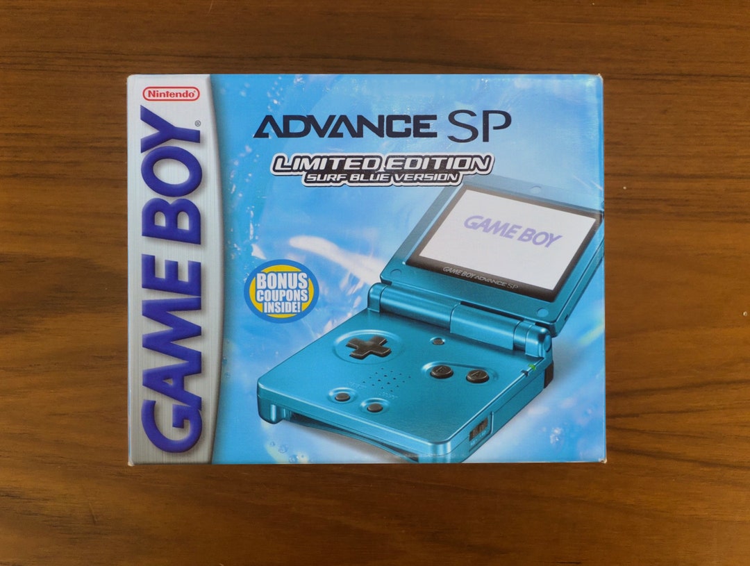 Game Boy Advance SP box Only Surf Blue - Etsy