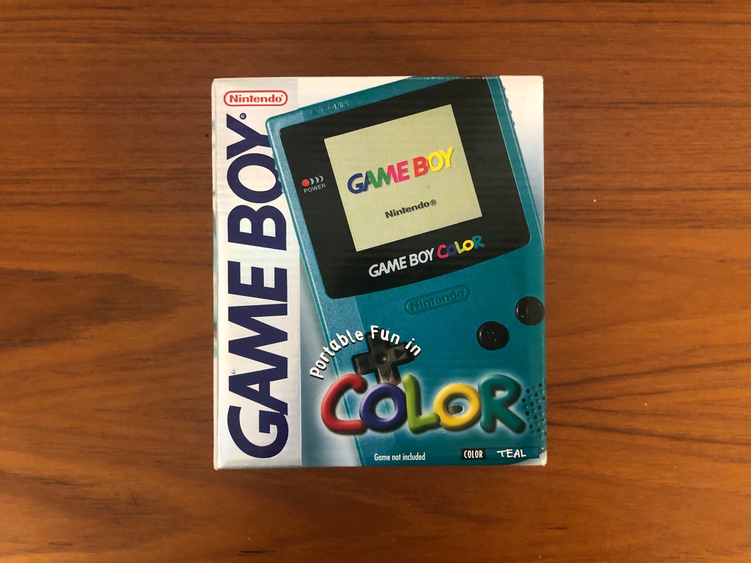 Game Boy Color box Only Teal Blue - Etsy