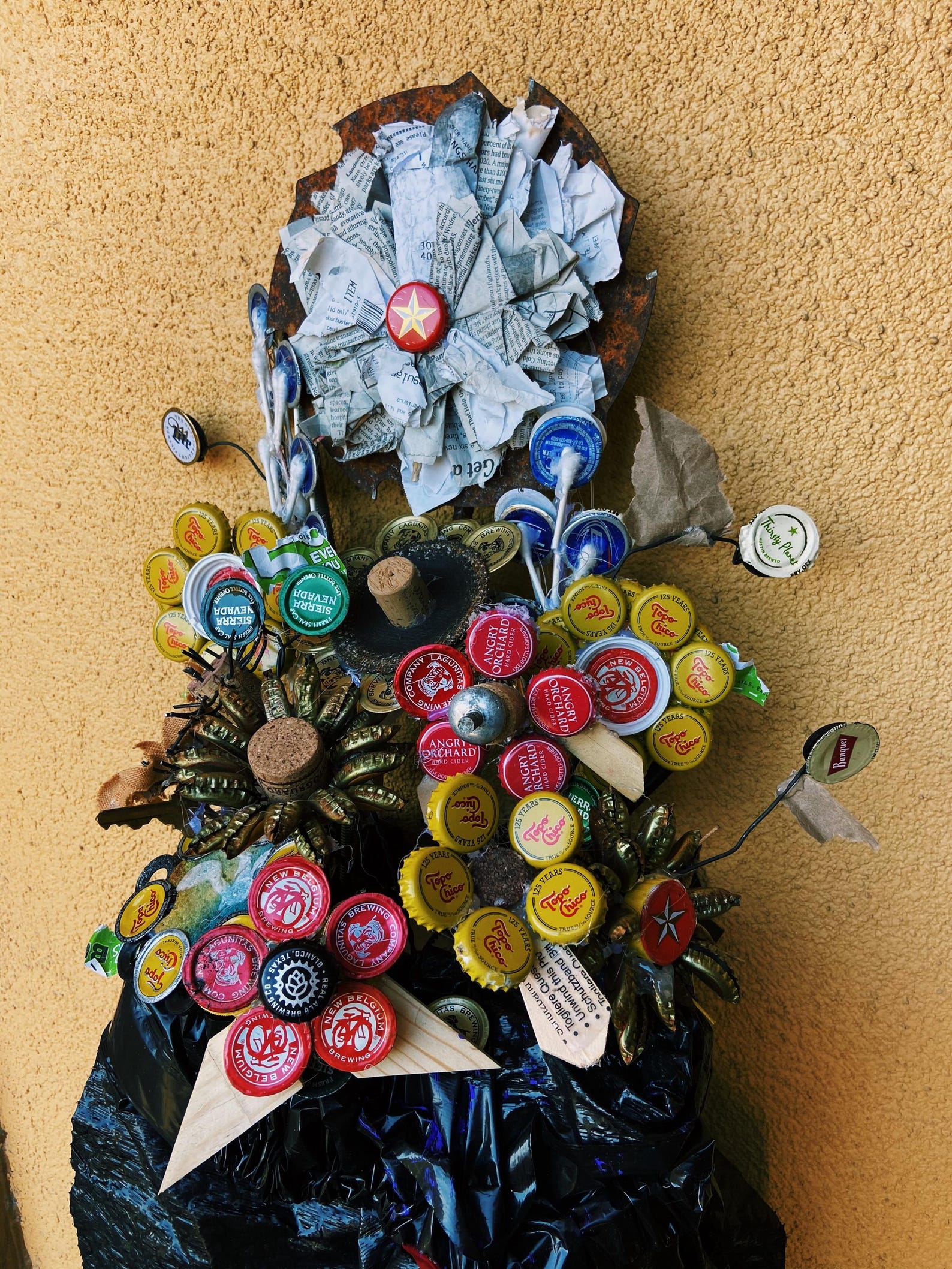Trash Flower Sculpture - Etsy