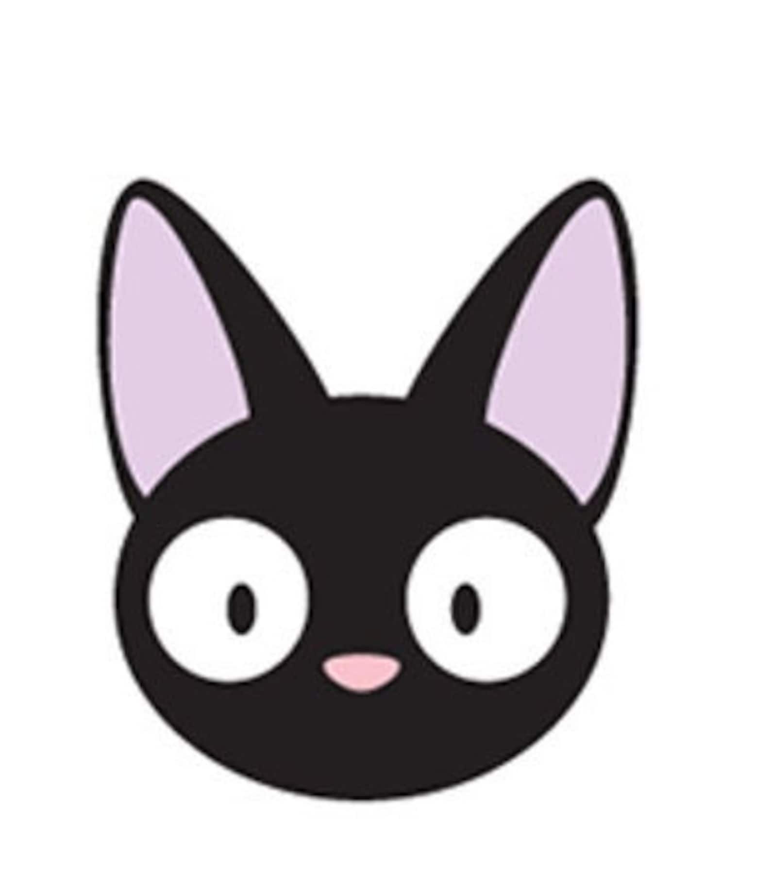 Kikis Delivery Service, Black Studio Ghibli Cat Jiji Head - .pes ...