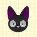 Kikis Delivery Service, Black Studio Ghibli Cat Jiji Head .pes ...