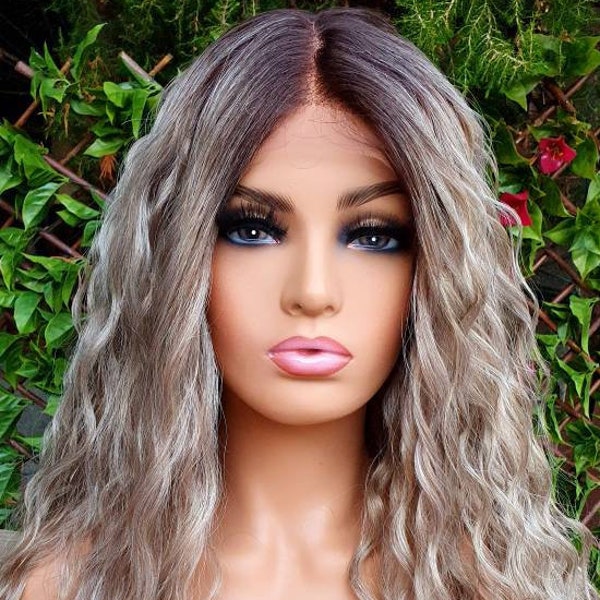 Gray Human Hair Wigs - Etsy