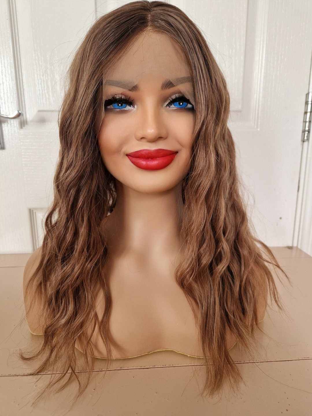 FAST DISPATCH Sandy Ash Dirty Brown Blonde Lace Front Wig Ombre Dark ...