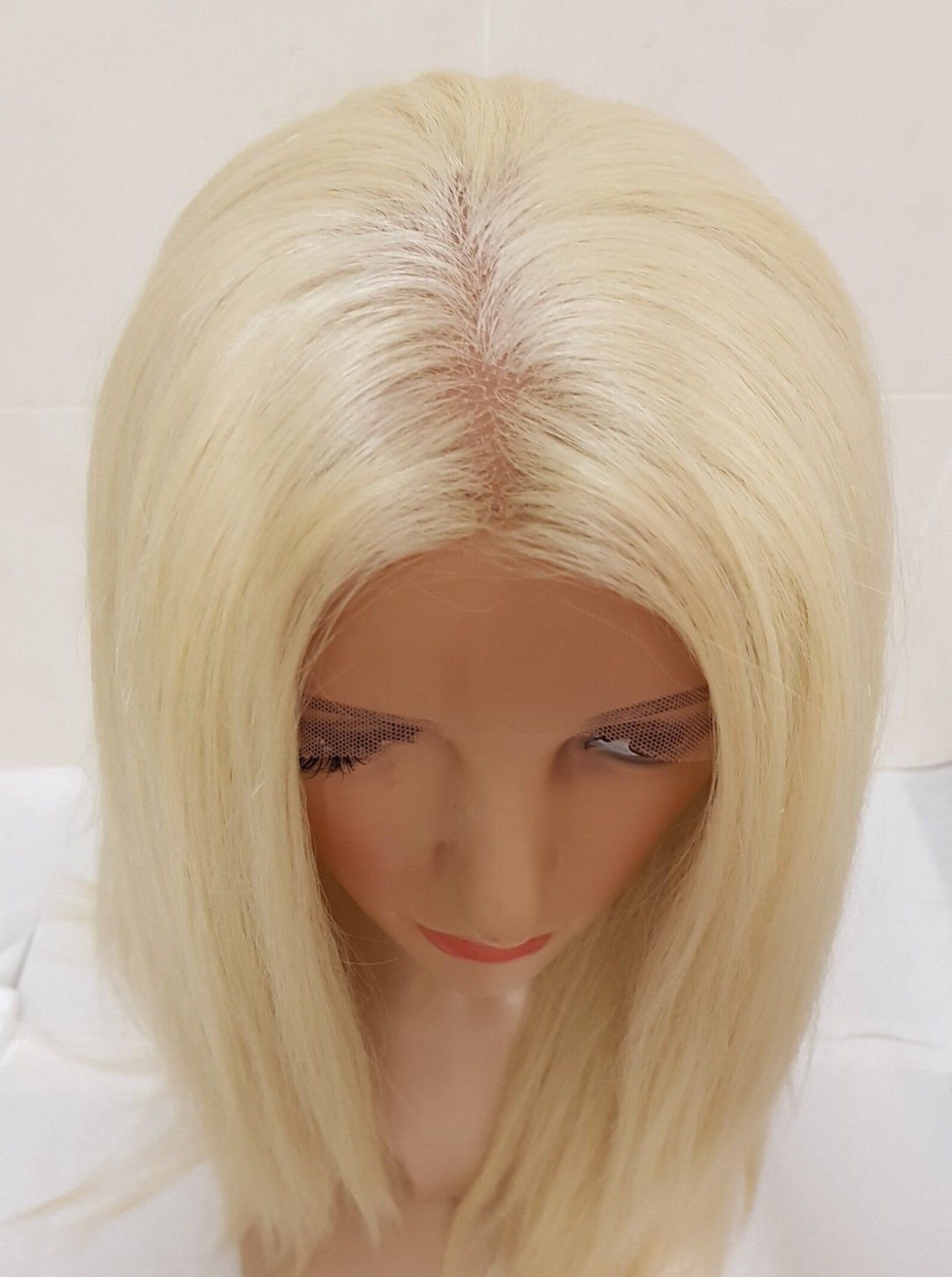 Quinn Light Blonde Human Hair Wig Lace Front Free Part Wig - Etsy