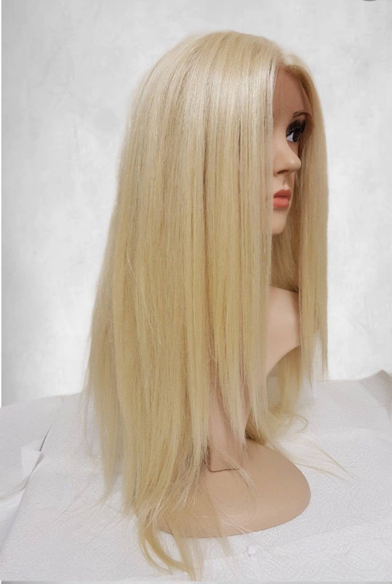 Quinn Light Blonde Human Hair Wig Lace Front Free Part Wig - Etsy