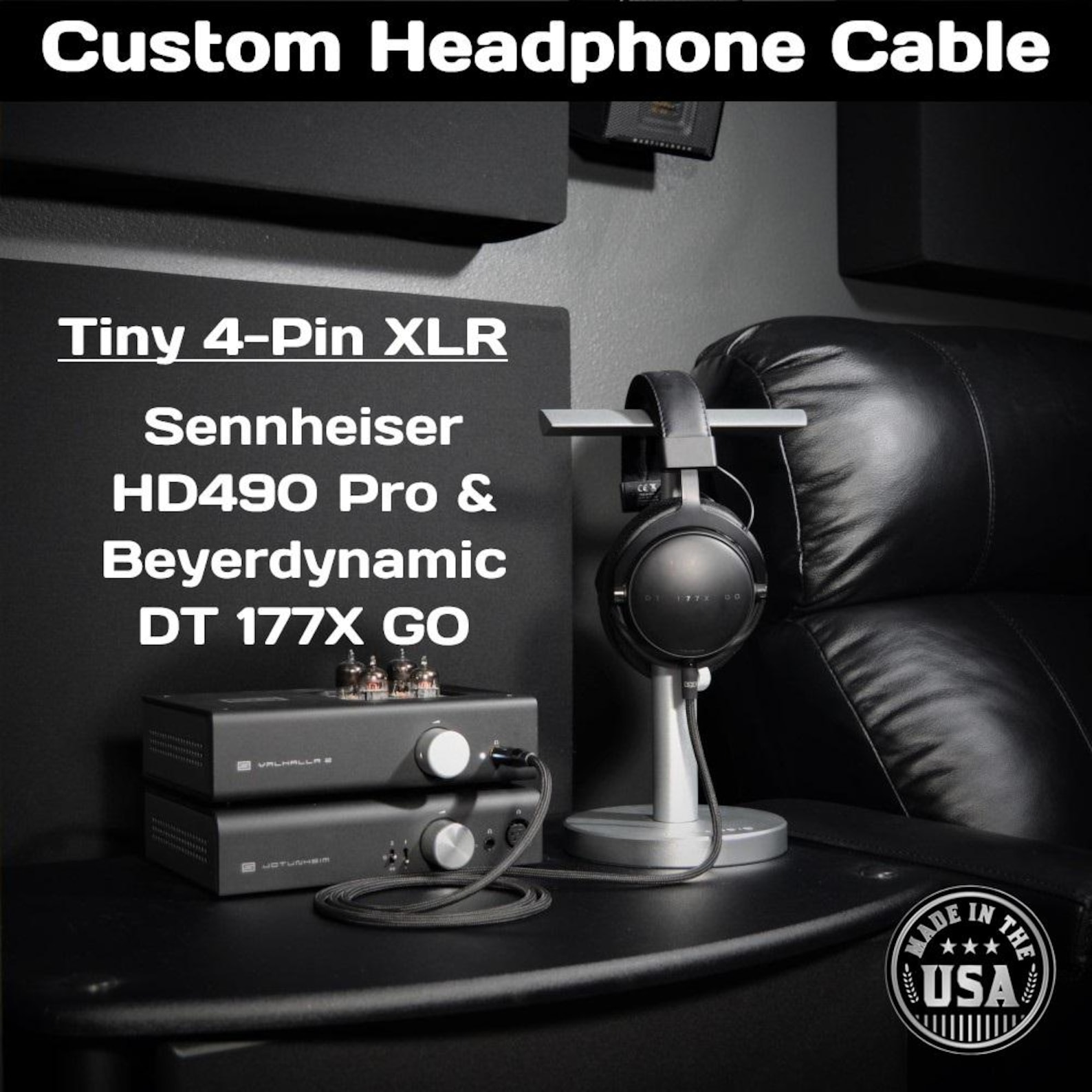 Sennheiser HD490 Pro / Drop - Beyerdynamic DT 177X GO - Headphone Cable ...