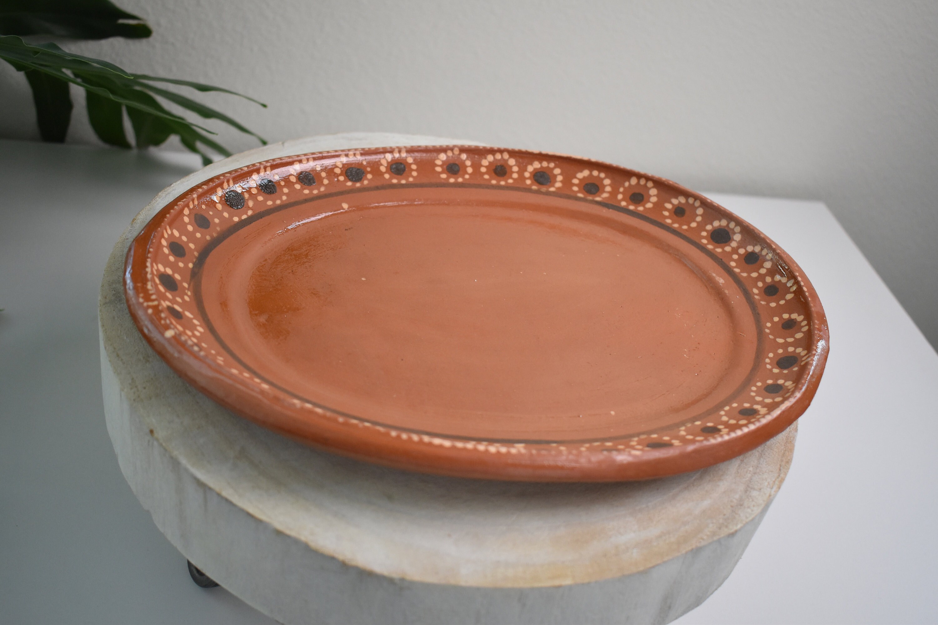 Oval Terracota Plate/ Plato De Barro - Etsy