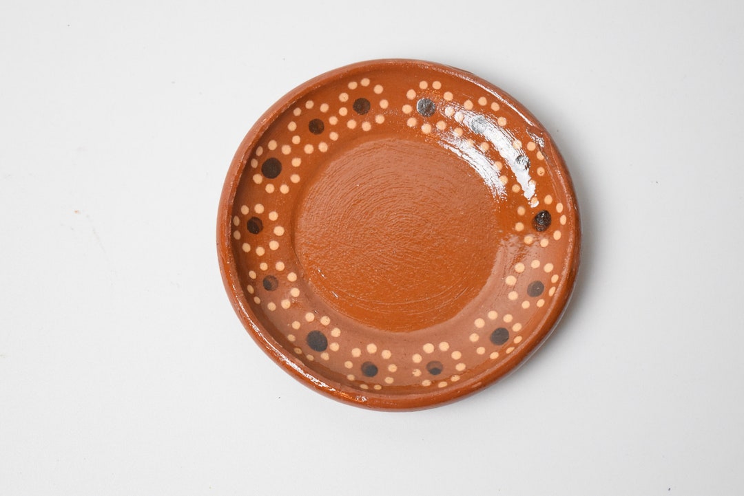 Mexican Handmade Terracota barro 4 Plates Set - Etsy